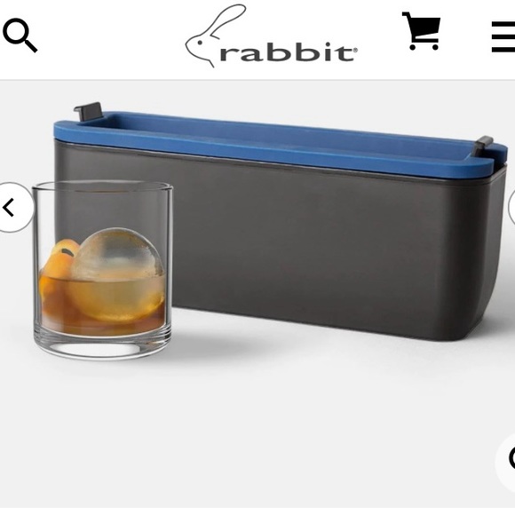 Kitchen | Rabbit Clear Ice Sphere Mold Tray Blueslate Ice Spheres Large ...